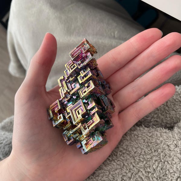 8.7 Ounce / 246 Gram Blue Bismuth Crystal - B50 - Etsy