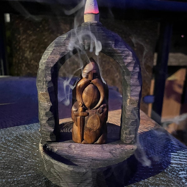 Raven Incense Holder, Backflow Burner Valravn, Crow Backflow Incense ...