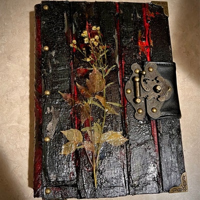 Gothic Diary Grimoire Custom Sketchbookbook of Shadows Spell - Etsy