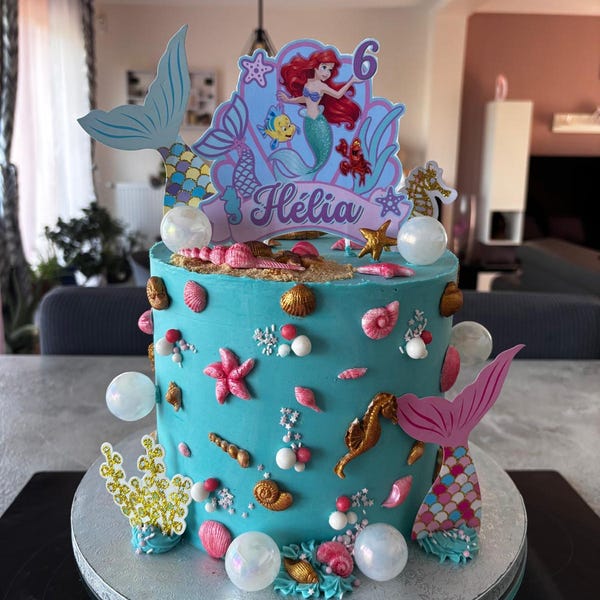 Printable Digital Cake Topper, Personalised Birthday Cake Topper ...