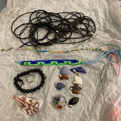 Jewelry Grab Bag / A Bright Colored Bag Containing Jewelry at Random ...