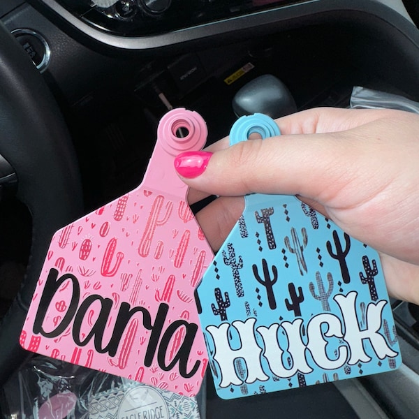 Custom Cattle Ear Tags -UV Printed NO Vinyl Used - Personalized ...