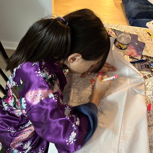 Color Your Own Personalized Pillowcase Zentangle Doodle Coloring Kids ...