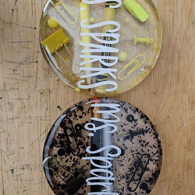 Teacher Resin Coasters Gift for Teachers - Etsy