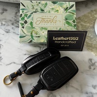 Vinfast VF E34 Key Fob Cover, Vinfast Key Case, Leather Car Key Fob ...