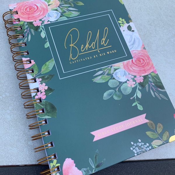 GUIDED BIBLE STUDY Journal / Scripture Writing Journal / Bible ...