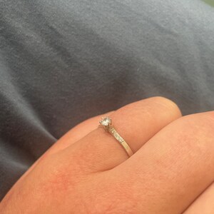 Square Ring Womens Simple Promise Ring Sterling Silver Ring - Etsy