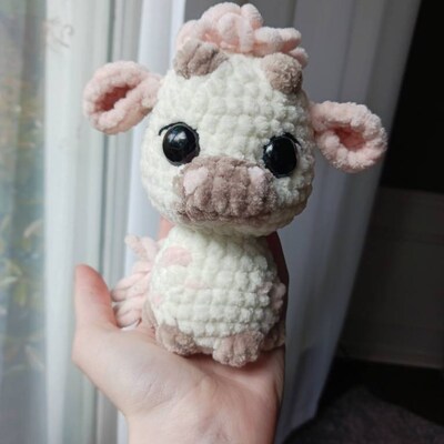 No-sew Mini Cow Crochet Pattern - Etsy