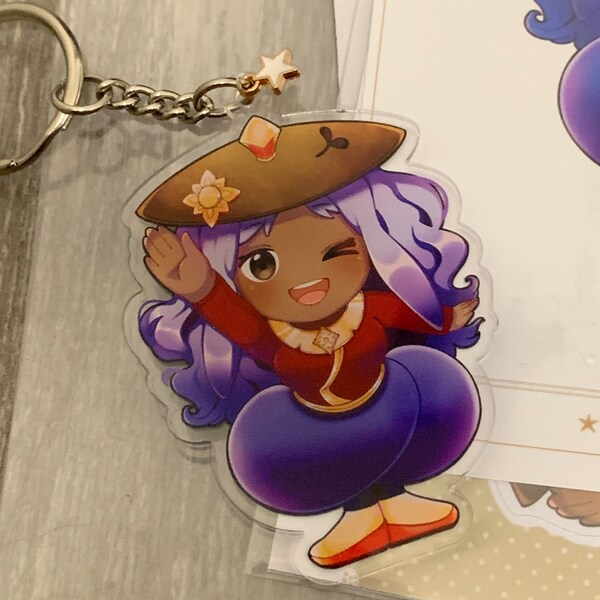 CUSTOM Keychain Standy Chibi Anime Character Commission Couple Fanart ...