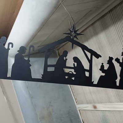 Christmas Nativity Scene DXF SVG Files Plasma Laser Water Jet - Etsy