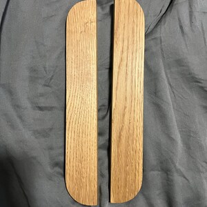 Cabinet Knobs, Line Wooden Handles, Solid Oak, Long Minimalist Cabinet ...