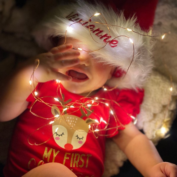 Personalized Embroidered Santa Hat: Custom Christmas Hat - Etsy