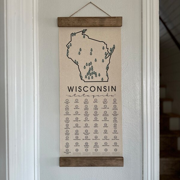 WI State Park Adventure Checklist WITH Pen // Wisconsin State Park ...