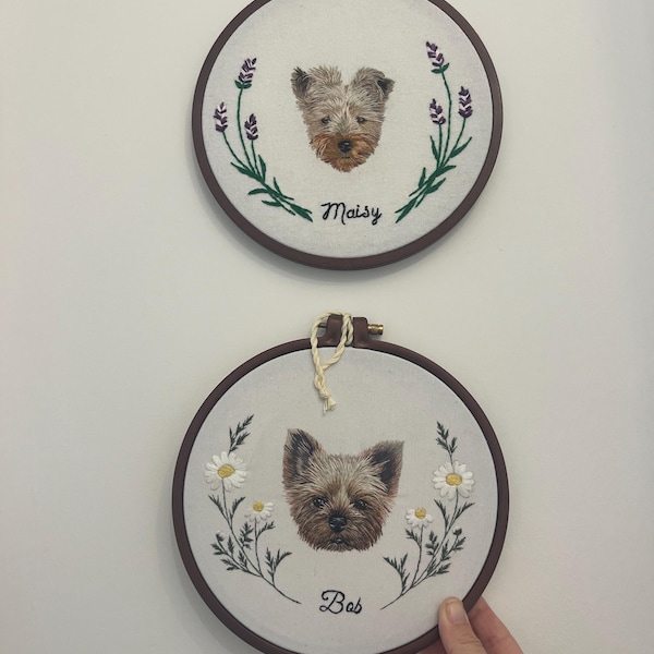 Custom Embroidery Family Hoop | Family Embroidery Design | Pet ...