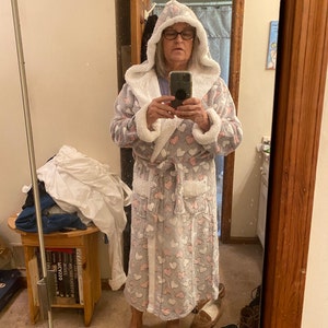 Super Plush Front Zipper Soft Robe Zipper Bathrobe Dressing Gown - Etsy