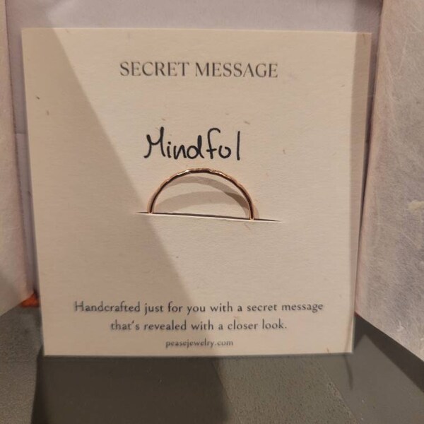 Custom 1 Mm Secret Message Ring, Hidden Quote Jewelry, Initial Ring ...