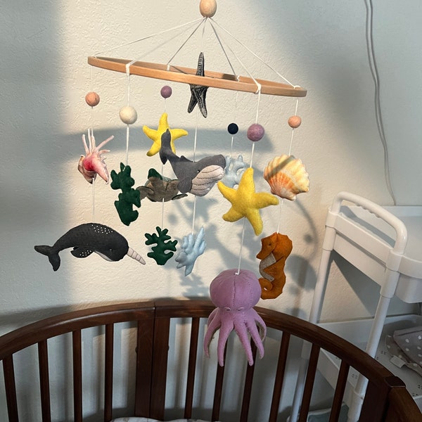 Outer Space Baby Mobile, Space Man Crib Mobile, Hanging Mobile, Baby ...