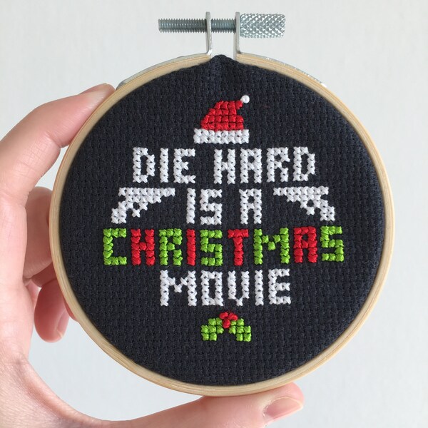 Die Hard is a Christmas Movie Cross Stitch Pattern (PDF Instant ...
