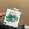 Goddess Sticker | Golden Goddess With Blue Hair | Mystical Sticker ...