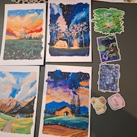 Four Seasons Bookmarks - Set of Four- Bookmark Art- Gift for Reader ...