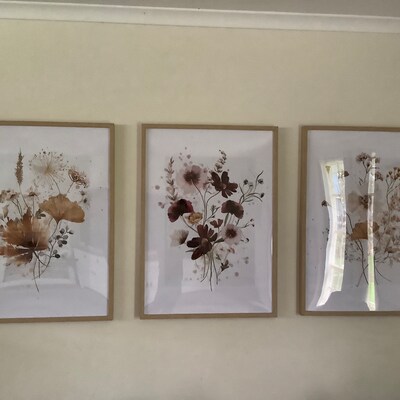 Wildflowers Print Set of 6, Watercolor Flower Gallery Wall Set, Boho ...