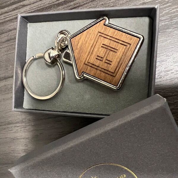 Personalised New Home Design Keyring, Custom Keychain, Housewarming New ...
