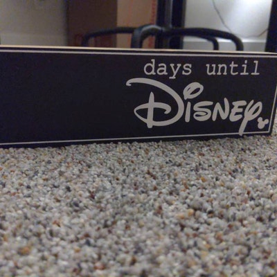 Days Until Disney Script Countdown - Etsy