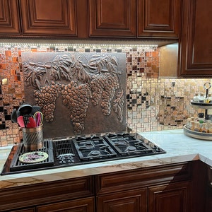 Bear Family Copper Mural Nature Scene Splashback Rising Sun - Etsy