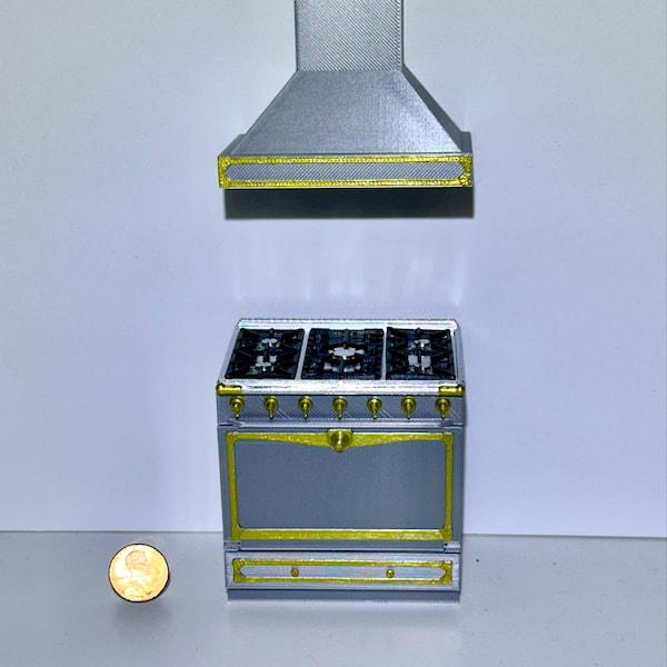 STL File 1/12 Scale Miniature Kitchen Furniture STL Set for Dollhouses ...