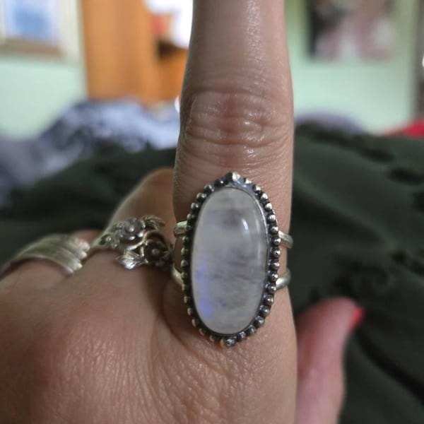Amethyst Ring, Good Looking Ring, Three Stone With Multi Band Ring ...