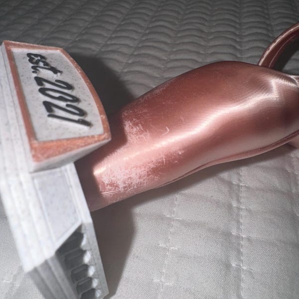 3D Printed Ballet Pointe Shoe: Personalized Recital Gift, Pen, Brush or ...