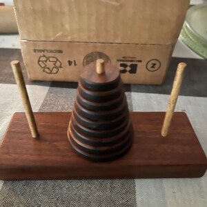 Cross Peg Solitaire Handmade Wooden Brain Teaser Cracker Barrel Game ...