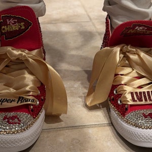 WOMEN Blue Bling Converse All Star Chuck Taylor Sneakers LOW TOP - Etsy