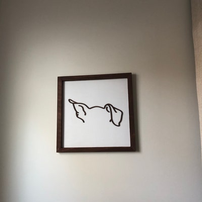 Custom Dog Ear DIGITAL FILE, Minimalist Pet Art, Dog Ear Outlines ...