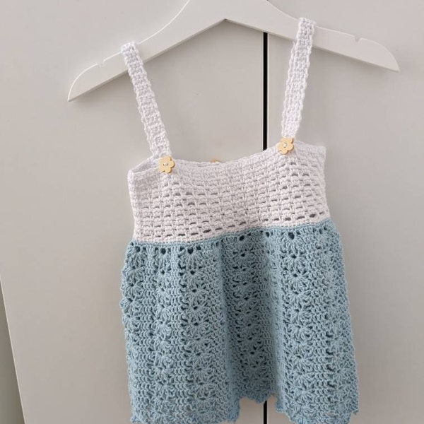 Crochet Dress PATTERN - Sarafan Dress (sizes up to 5 Years) (english ...