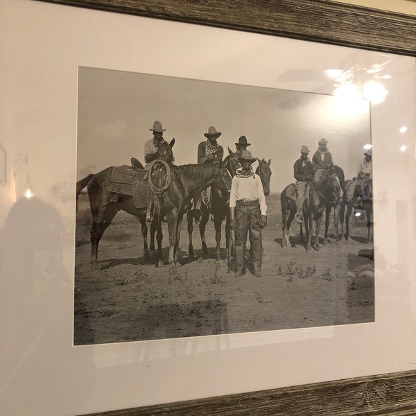 Black Cowboys in Bonham Texas 1890 - Quality Reprint of a Vintage Photo ...