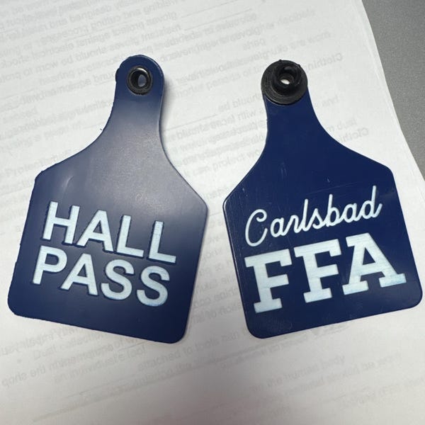 Farm Logo Customizable Cattle Ear Tag, Ritchey Cattle ID Ear Tag ...