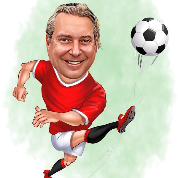 Personalized Super Boss Cartoon Portrait, Custom Super Boss Caricature ...