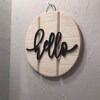 Mini Hello Sign 11 Small Wood Shiplap Sign Modern - Etsy
