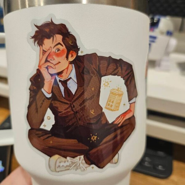 Doctor Who Glitter Sticker - Etsy