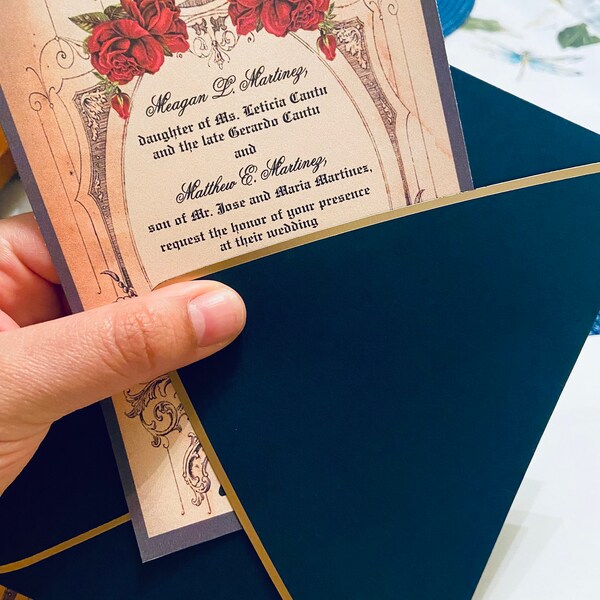 Halloween Wedding Invitation, Goth Wedding Invite, Crow Wedding ...