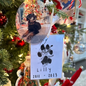 Personalized Glass Photo Paperweight, Pet Memorial Gift - Etsy