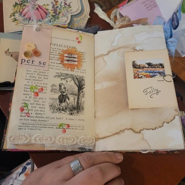 Mini Junk Journal Starter Kit - Box, Tiny Journal & Ephemera - Etsy