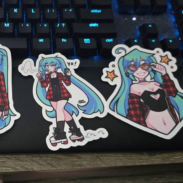 Midwest Miku SGP2 Sticker | LARGE 4x4 STICKER | Die-cut Matte Vinyl ...