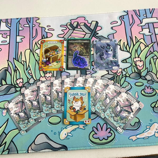 Rainbow Shrine Playmat // Deskmat and Mousepad // Accessories for MTG ...