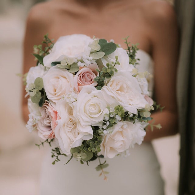 Pale pink dark pink and plum wedding bouquet. Shower bouquet | Etsy
