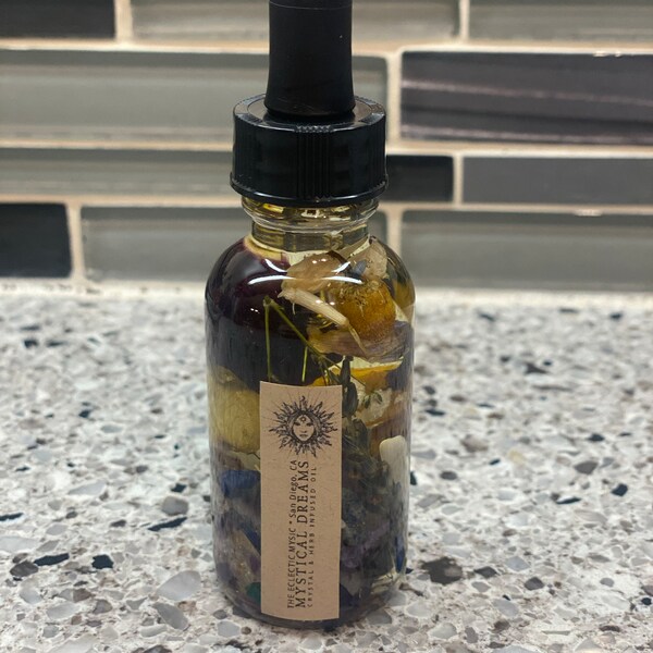 Mystical Dreams Botanical & Crystal Infused Oil- Intention Oil ...