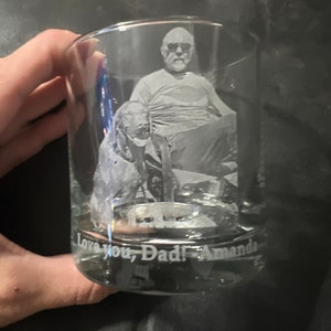 Father's Day Gift From Daughter Glass Fathers Day Gift, Dad Gift, Papa ...