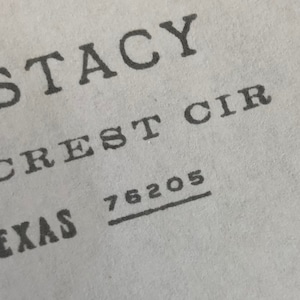 Personalized Vintage French Address Stamp in Rubber or Self Inking ...