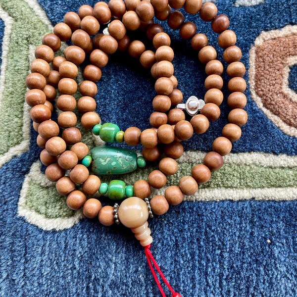 Tibetan Old Mala Bead, Old Mala 108 Prayer Beads, Bodhi Mala 108 ...